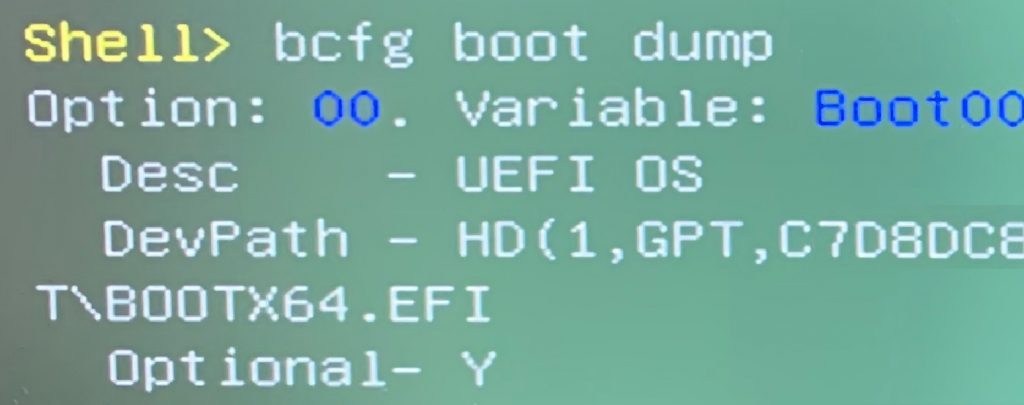 起動しないマシンをUEFI Shellで救う – Boot macOS